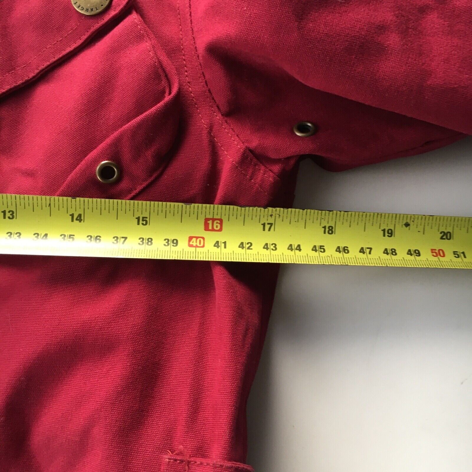 TARGET DRY COAT JACKET Red XS UK 10 Red Ditsy Print Lining Casual Rich ...