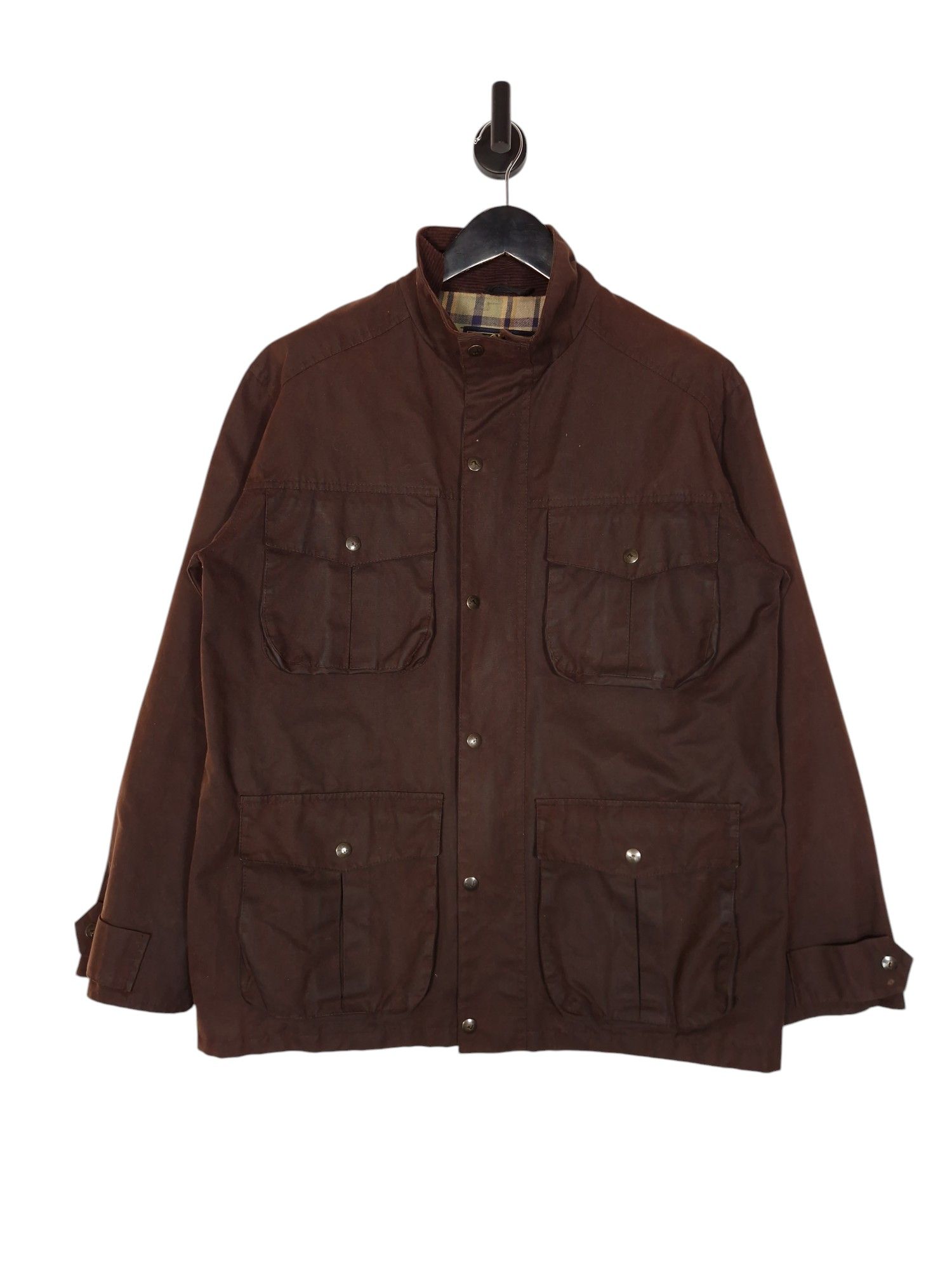 P.G.Field Wax Jacket Size Medium Men's Brown Lined Countrywear Coat ...