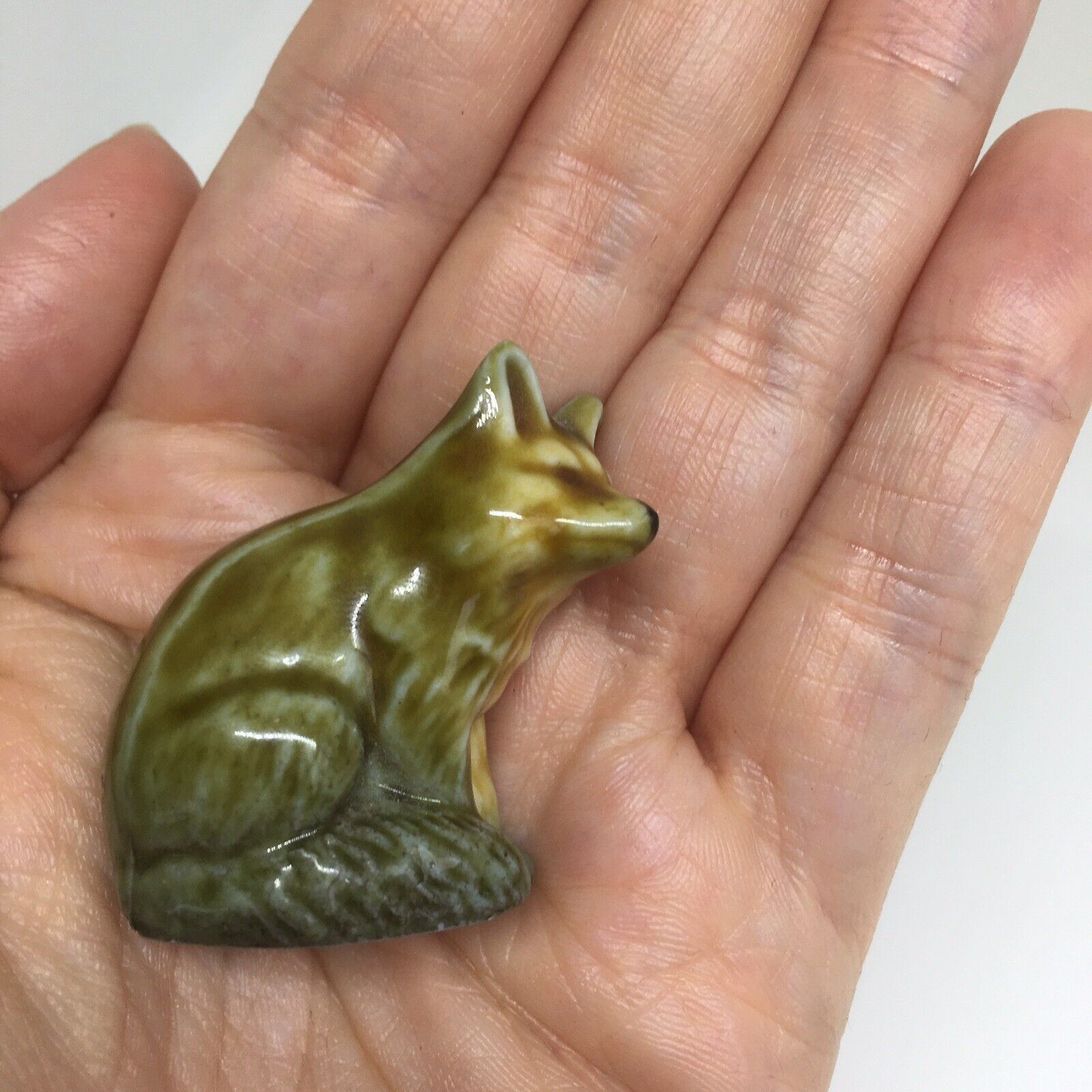 Wade Whimsies Fox Wolf Wildlife Collectible Vintage Miniature Ornament ...